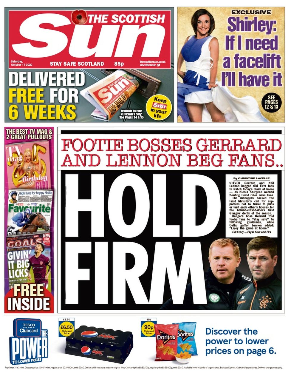 Scotland's papers: Managers 'unite' in Covid plea and no-deal Brexit ...