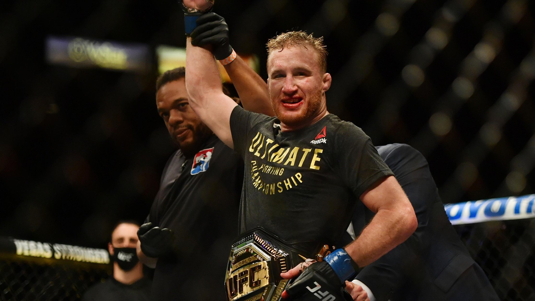 Justin Gaethje Brutalizes Tony Ferguson Wins Interim