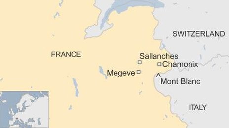 Map French Alps