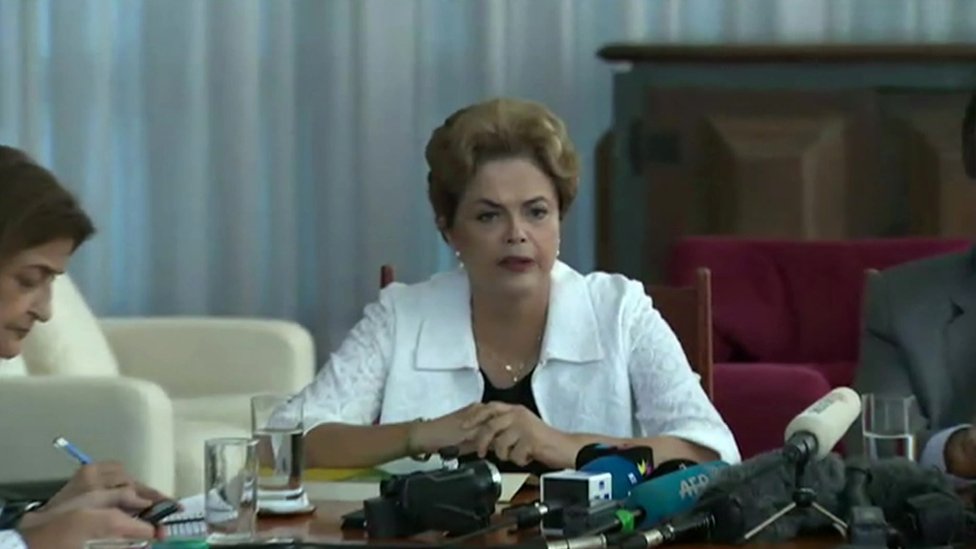 Dilma Rousseff says government faced 'systematic boycott' - BBC News