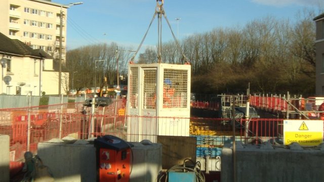 Work begins on Scotland's biggest waste water tunnel - BBC News