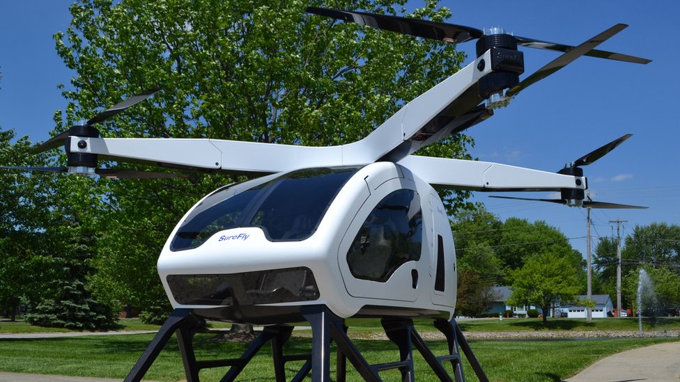 CES 2018 Passenger drone thwarted by light drizzle