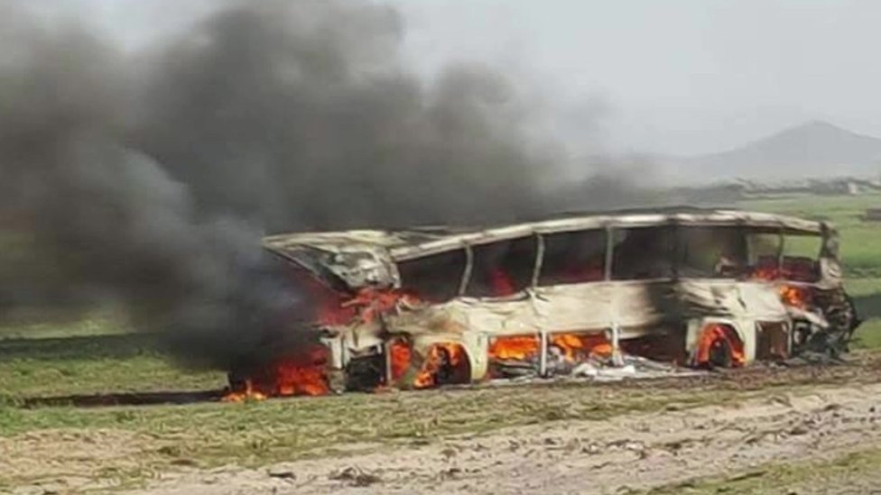 Afghan bus crash: Officials say casualties could rise - BBC News