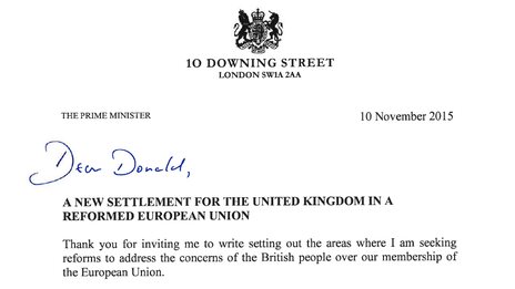 BBC News - The four key points from David Cameron's EU letter