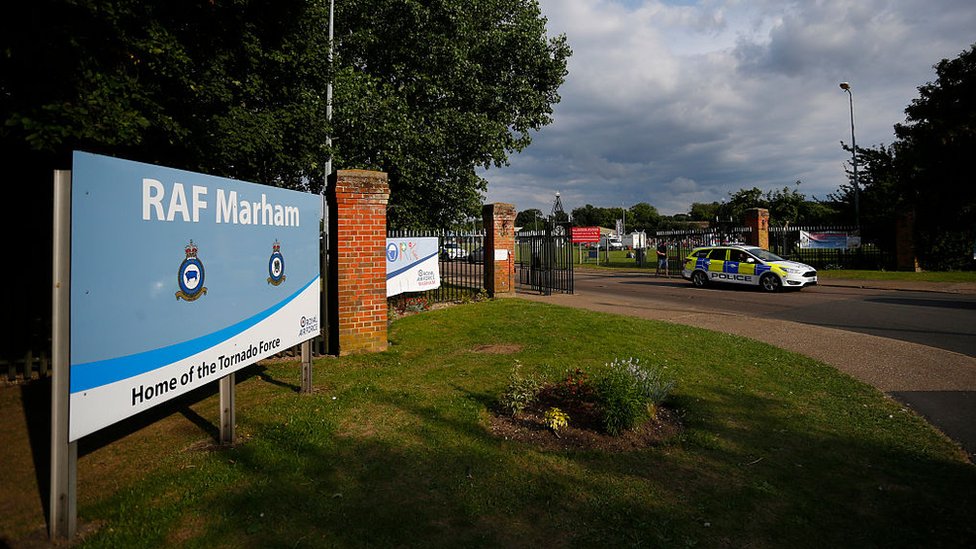RAF Marham kidnap attempt: Police 'move away' from terror motive - BBC News