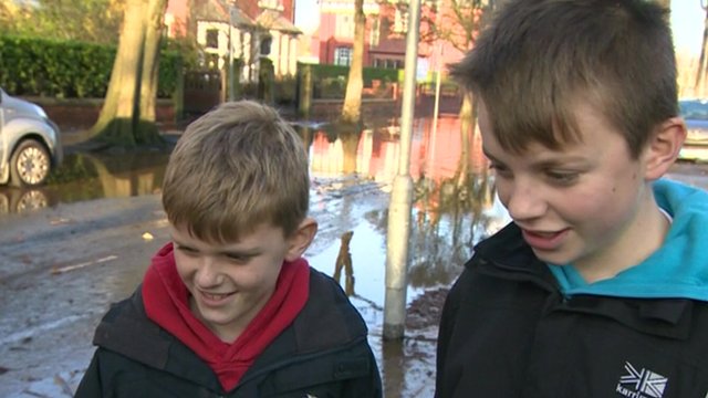 Cumbria flooding: 'It's upsetting' says boy with flooded home - BBC ...