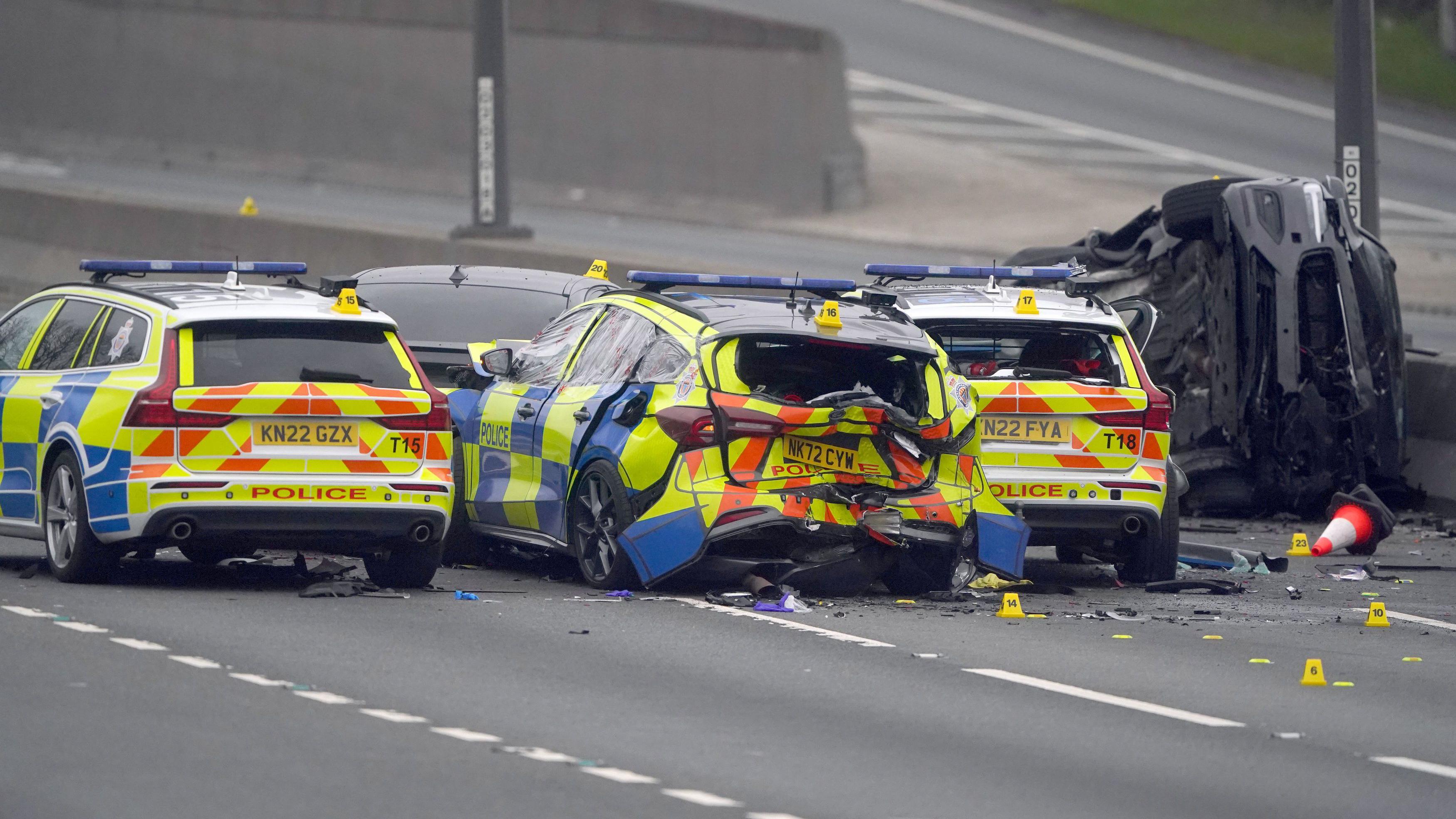 Police Cars Crash