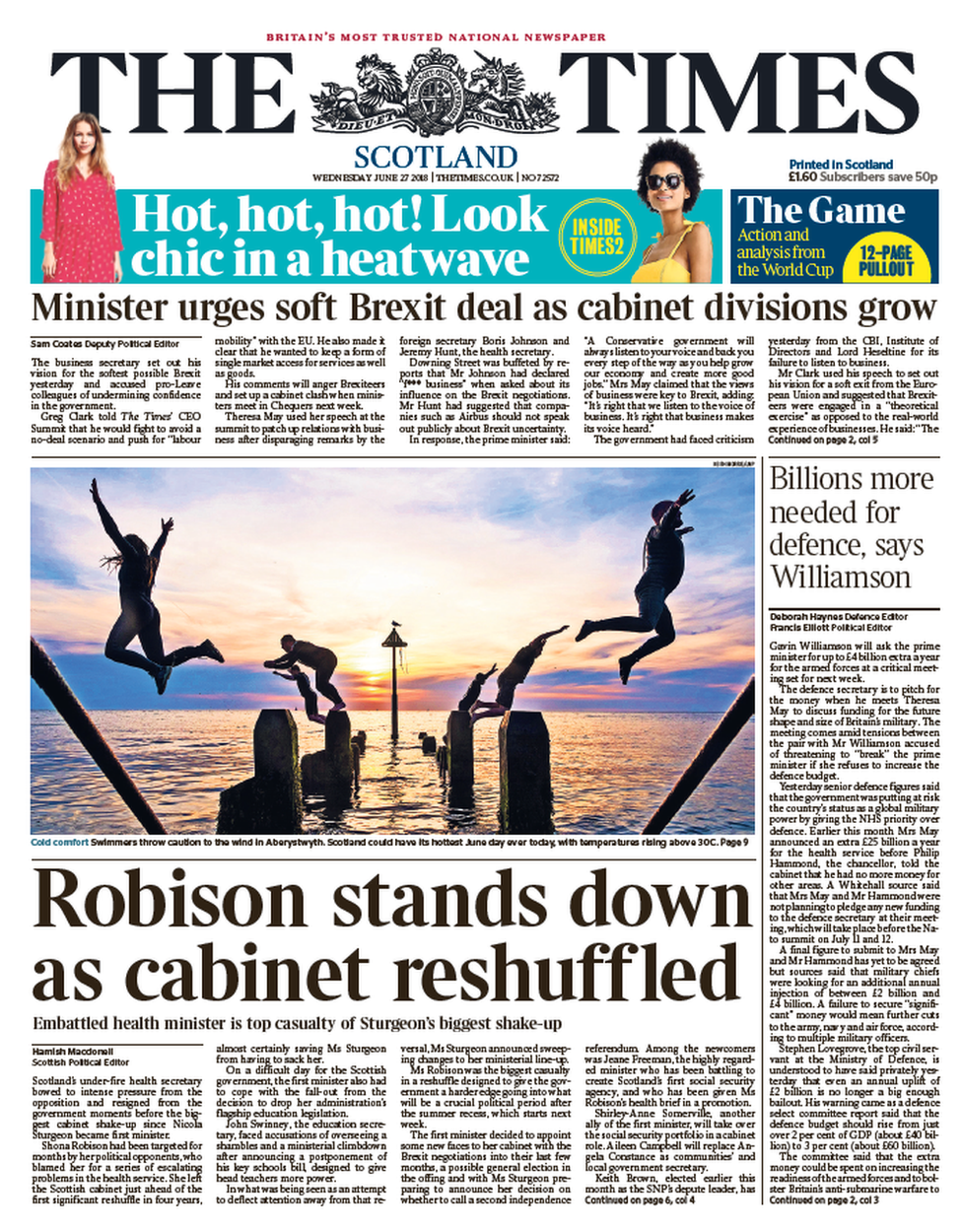 The papers: Sturgeon wields the axe - BBC News