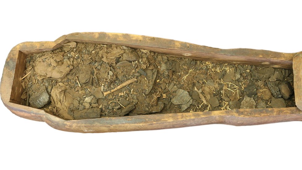 Mummy found in Egyptian coffin that was thought to be empty - BBC News