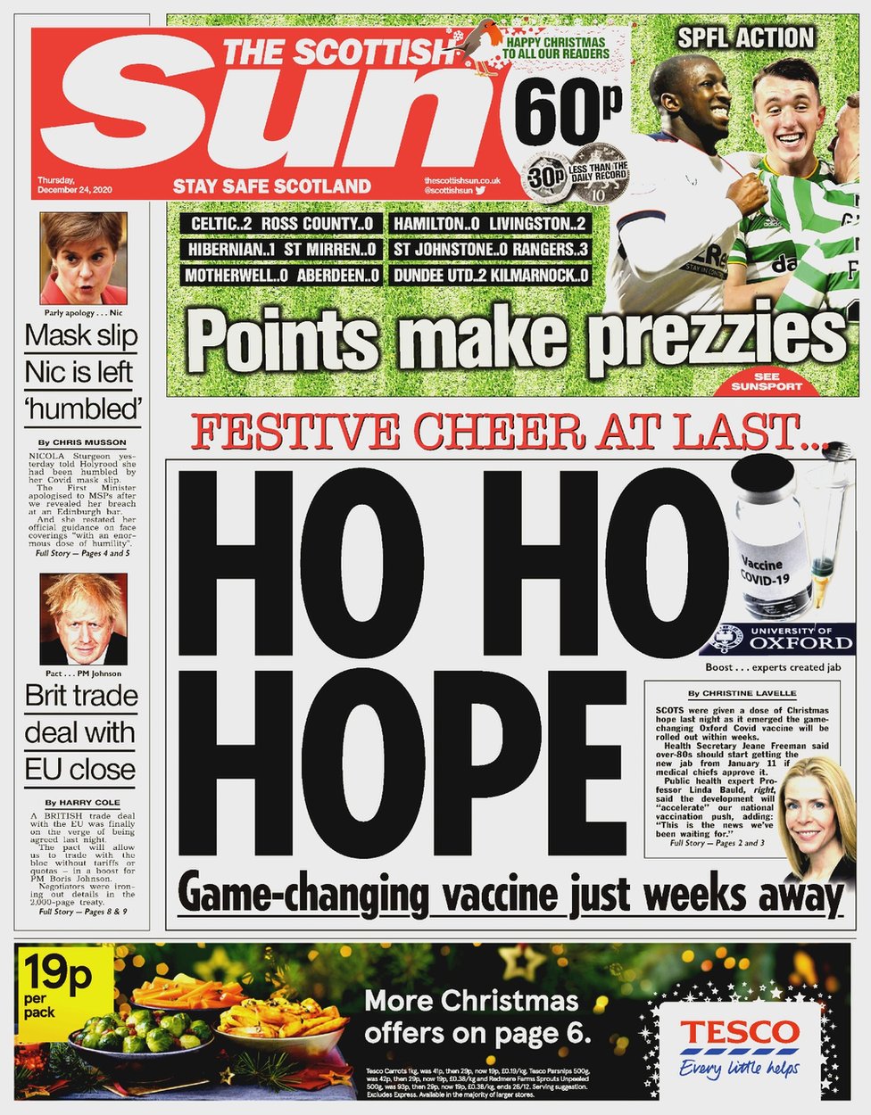 Scotland's papers: UK and EU 'ready to sign deal' and freezing ...