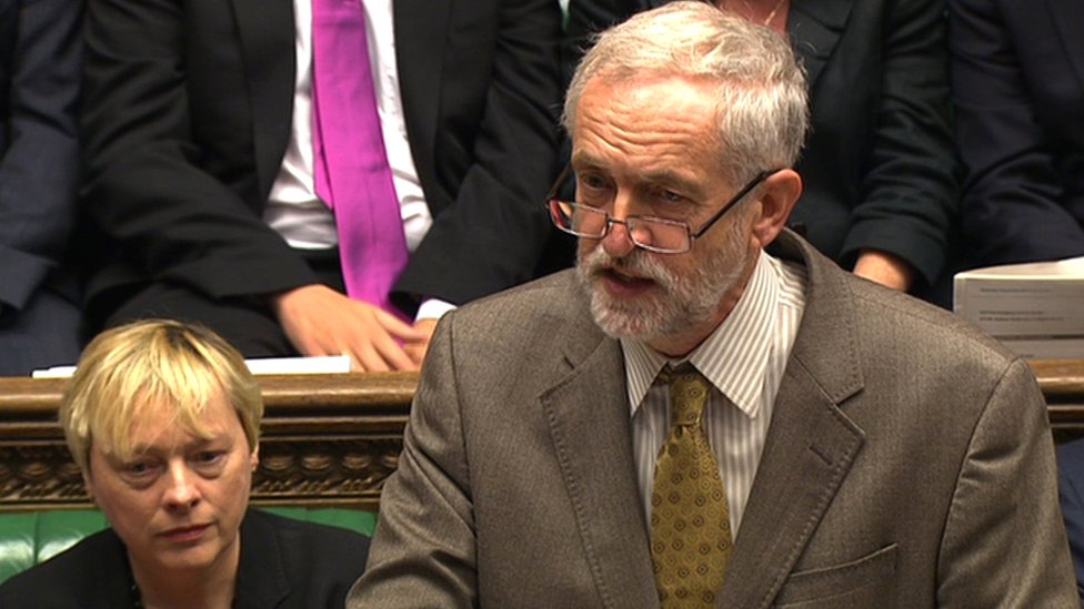 Labour leader Jeremy Corbyn makes PMQs debut - BBC News