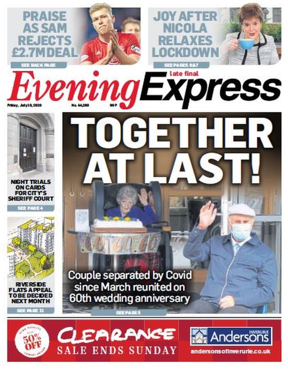 Scotland's papers: Lockdown 'milestone' and Beattie tributes - BBC News