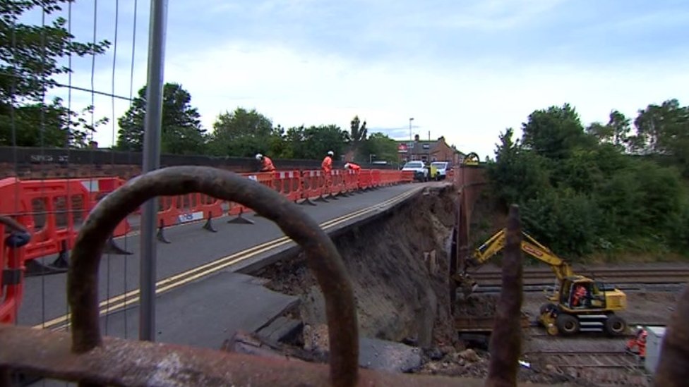 East Midlands Trains 'near normal' after bridge collapse - BBC News