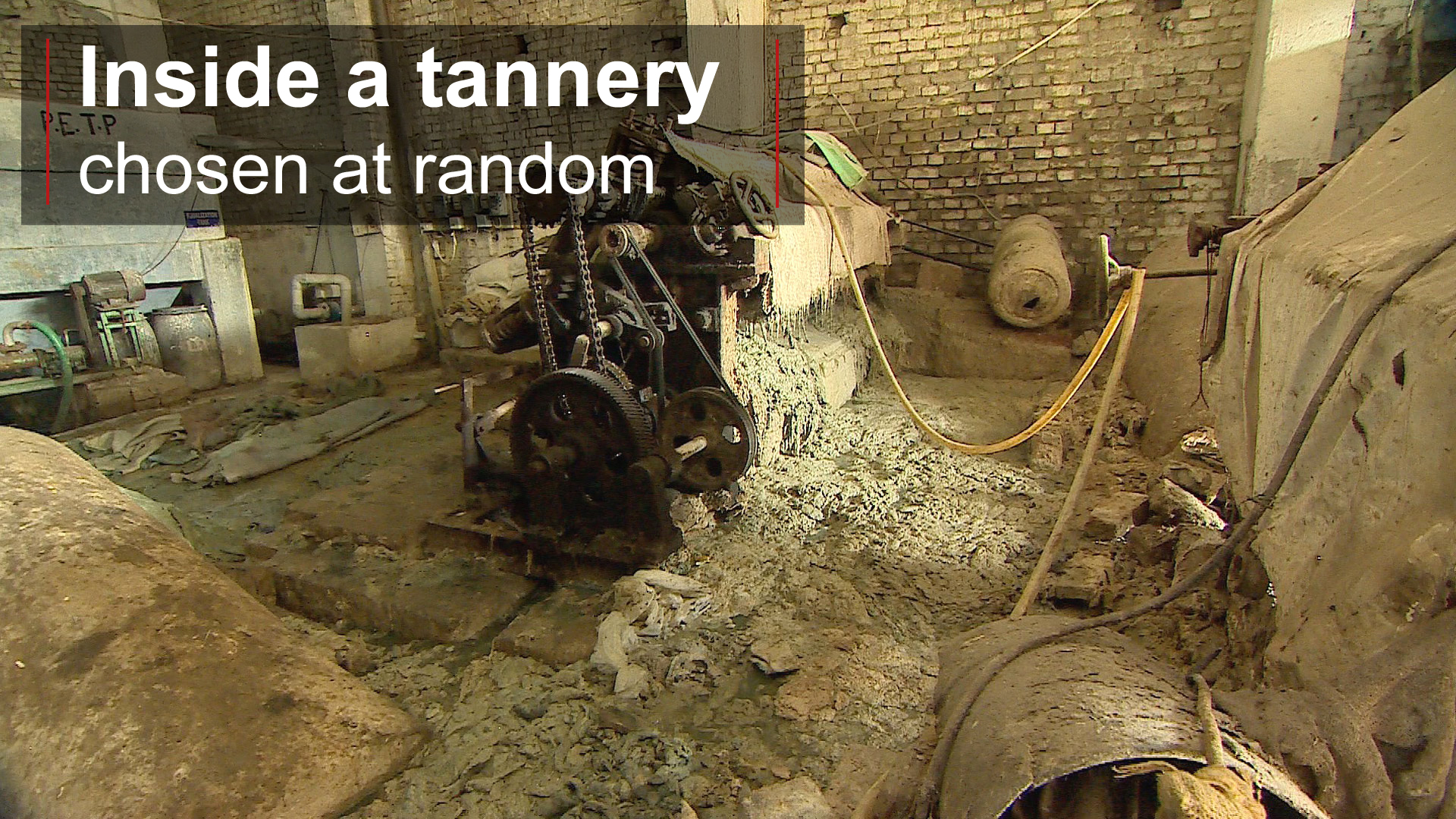 Inspecting a tannery in Kanpur, India - BBC News