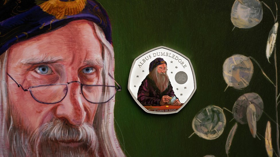 Harry Potter: Dumbledore 50p coin released - CBBC Newsround