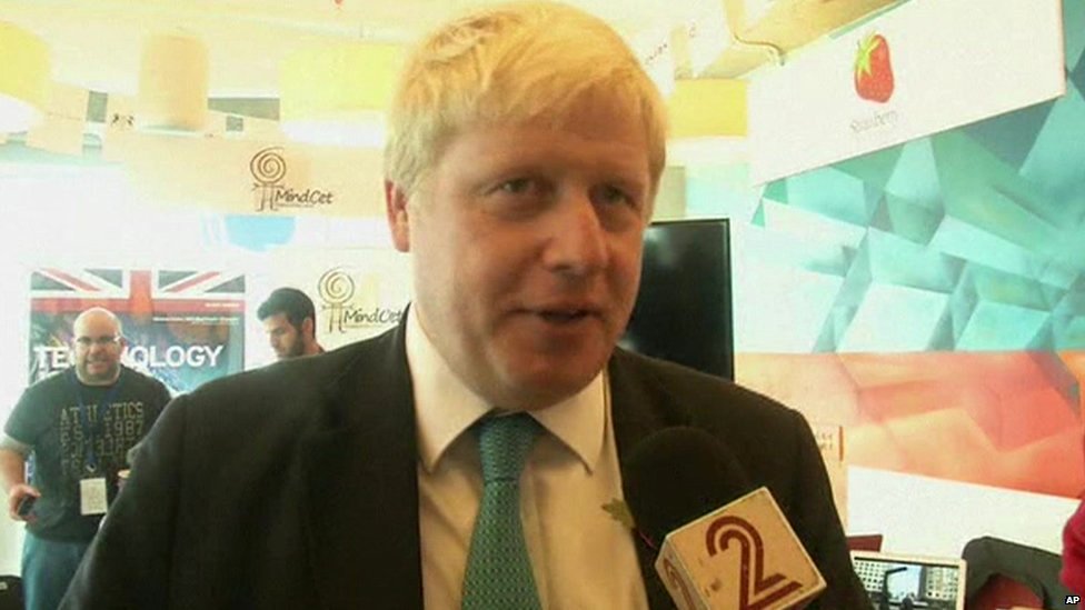 Boris Johnson on 'lefty academics' who boycott Israel - BBC News