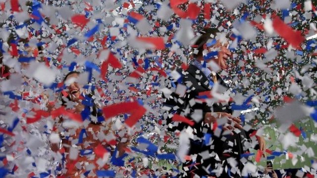 US election 2016: Confetti and tears in Republican race - BBC News