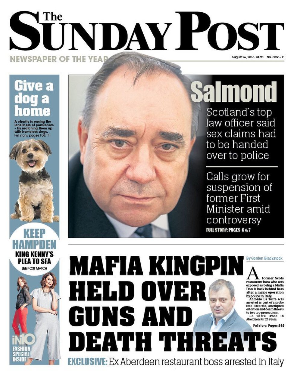 The papers: 'In the eye of the storm' - BBC News