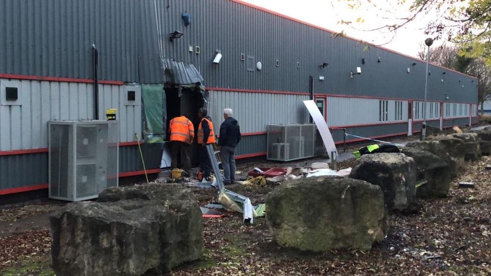 Attempted ram-raid: Loomis UK building in Peterborough targeted - BBC News