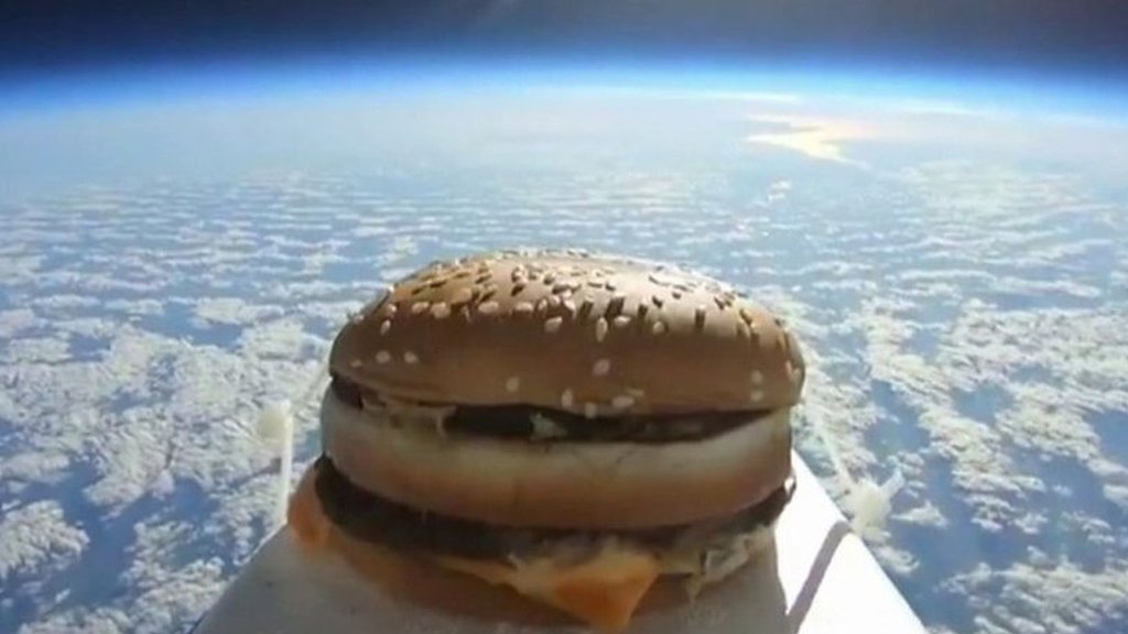 'Space burger': Fast food treat crashes to Earth in Colchester United's ...