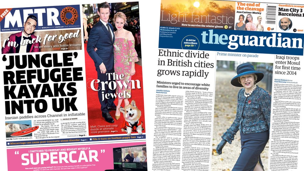Newspaper review: Migrants in kayaks and ethnic divides - Know the ...
