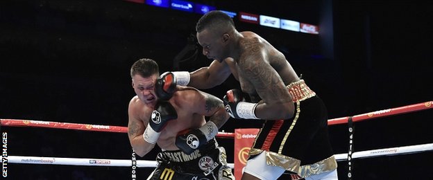 Joshua needed only 97 seconds to defeat Cornish to land Commonwealth title