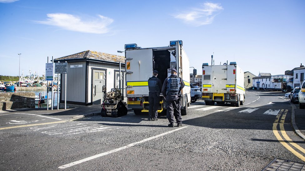 Ardglass harbour reopens after 'WW2 explosives' found - BBC News
