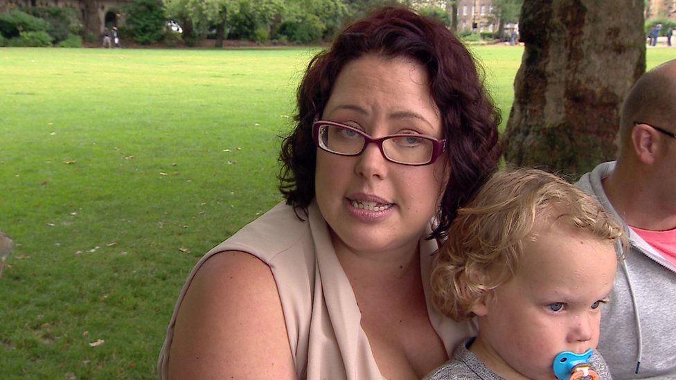 Mother describes how her son needed morphine for chickenpox - BBC News