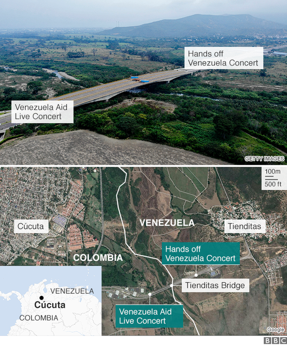 Venezuela crisis: Border clashes as aid row intensifies - BBC News