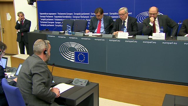 EU reaction to Juncker calls to help 160,000 migrants - BBC News