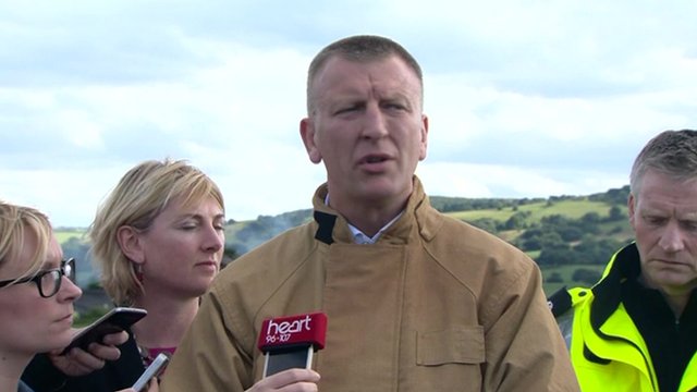 Fire chief: Four unaccounted for in wood mill blast - BBC News