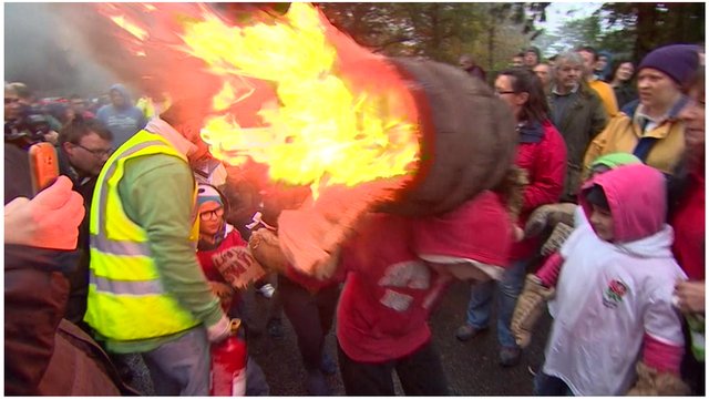 Thousands attend Tar Barrel event, where traffic marshal was injured by ...