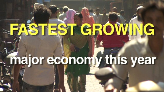India's economic rise - in 60 seconds - BBC News