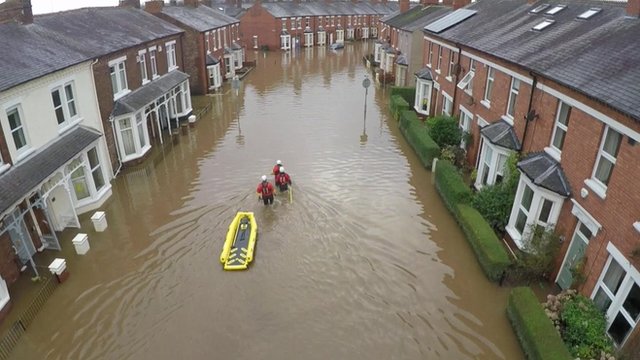 Chronic housing crisis for Corbridge flood victims - BBC News