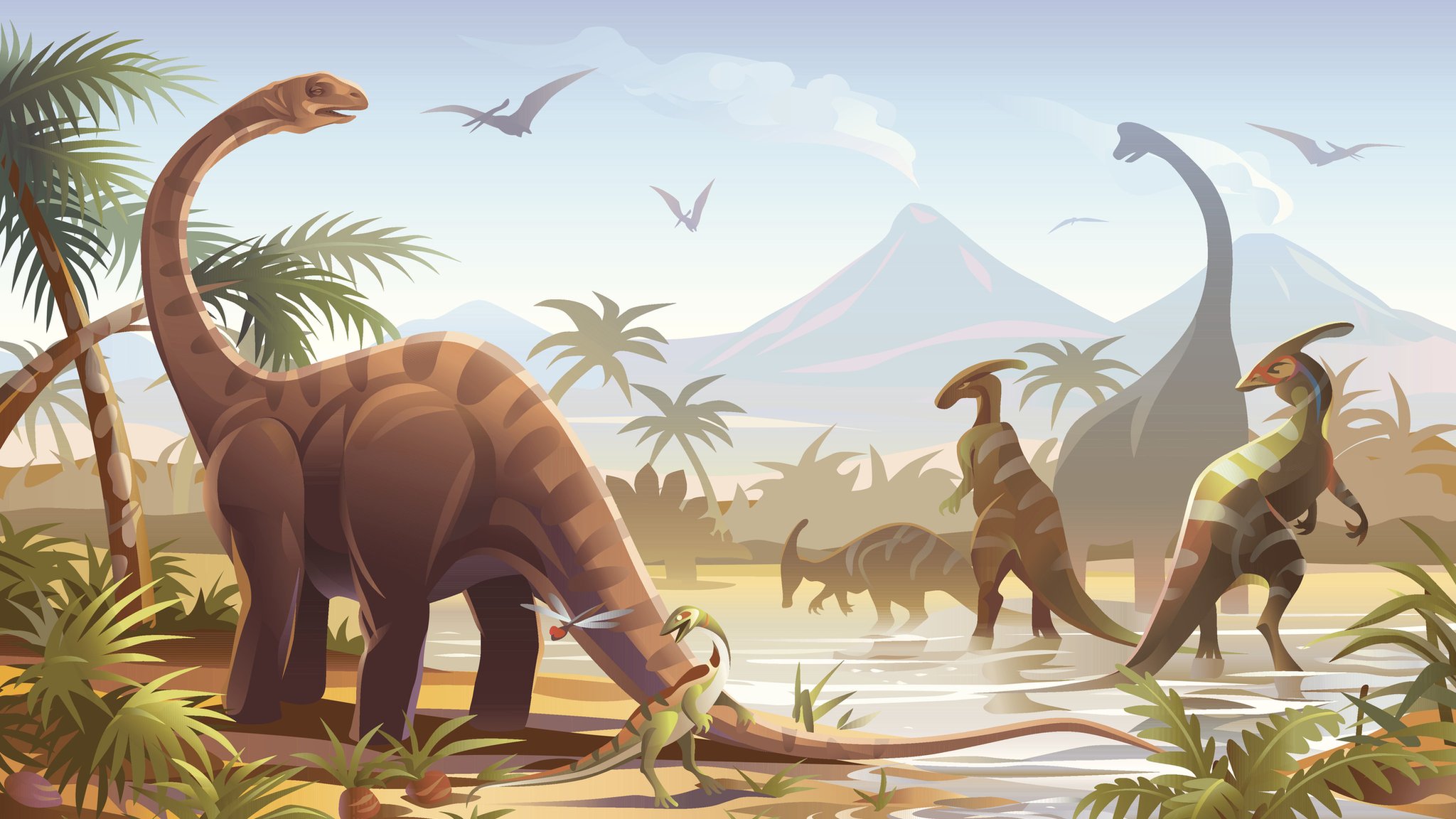 Dinosaurs: Volcanoes may have helped dinos dominate Earth - CBBC Newsround