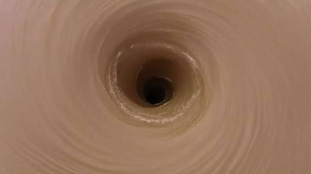 Giant Whirlpool In Lake