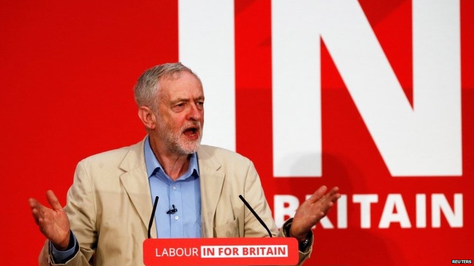 Labour's Jeremy Corbyn: 'Britain needs to stay in the EU' - BBC News