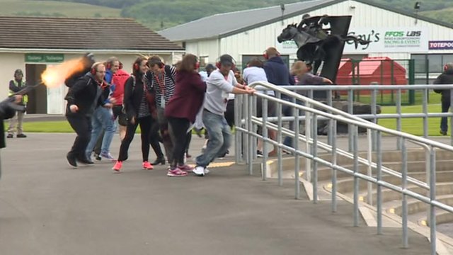 Kidwelly: Gunfire heard in terrorism training exercise - BBC News