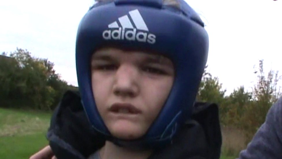 Autistic boy Josh Wills goes home - BBC News