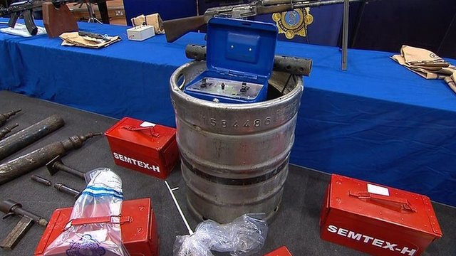 Irish police display weapons seized from dissident republicans and warn ...