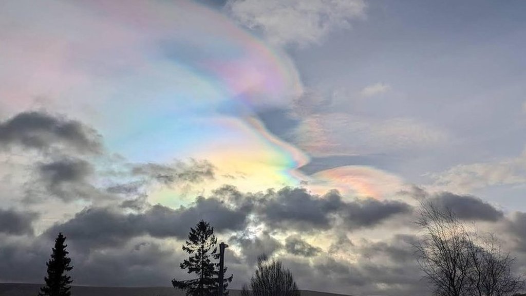 Rainbow Clouds Caught A Glimpse Of My Favorite Rainbow Clouds Today