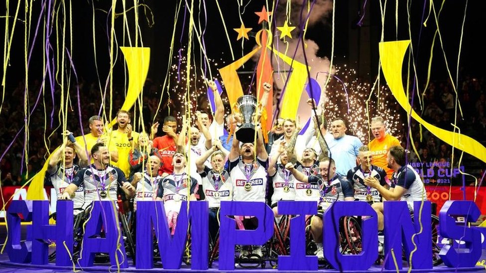Rugby League World Cup: England win Wheelchair World Cup final - CBBC ...