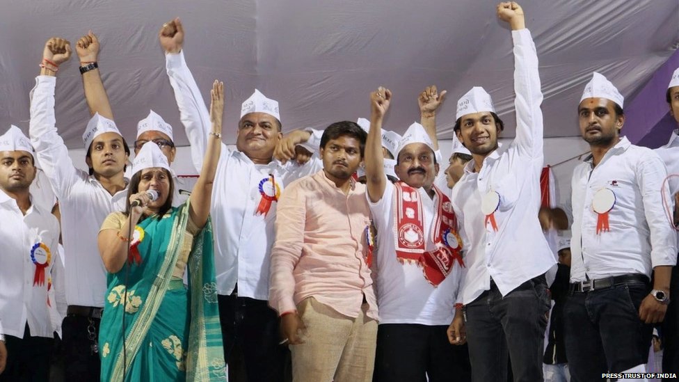 India's Patel community rally over caste quotas - BBC News