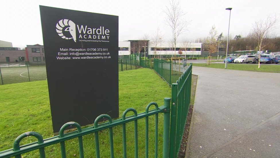 Man charged after students attacked outside Rochdale school - BBC News