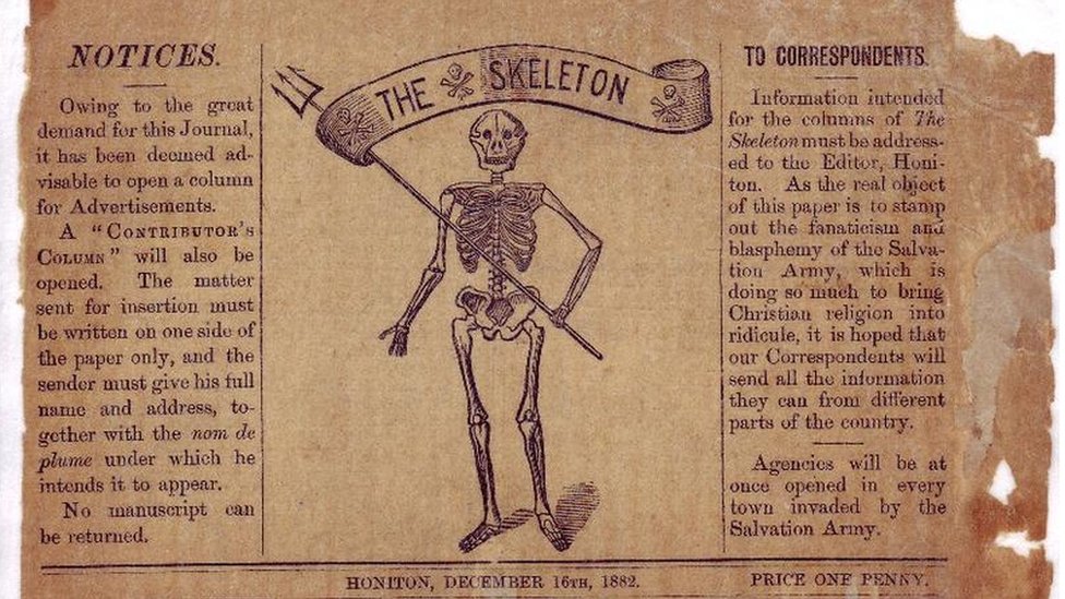 Menace to sobriety: When Salvationists fought Skeletons - BBC News