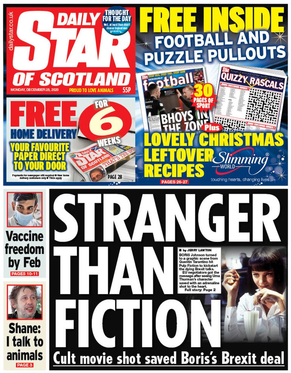 Scotland's papers: NHS facing 'perfect storm' and new vaccine rollout ...