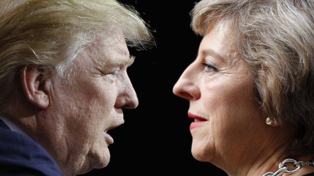 Theresa May and Donald Trump hold news conference - BBC News