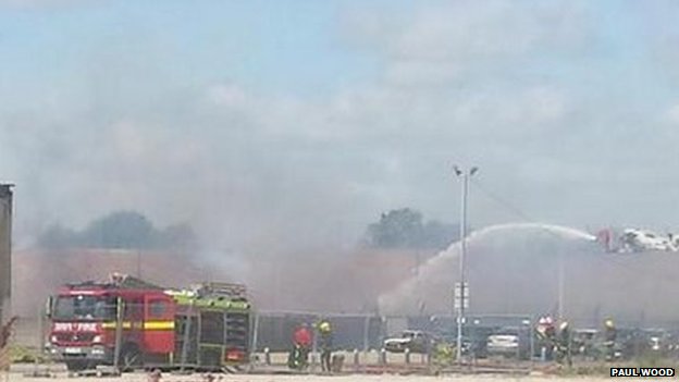 Enfield industrial site fire: More than 70 firefighters tackle blaze ...