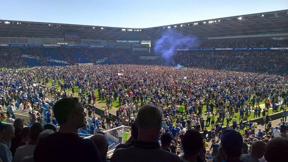 Celebrations as Cardiff City return to Premier League - BBC News