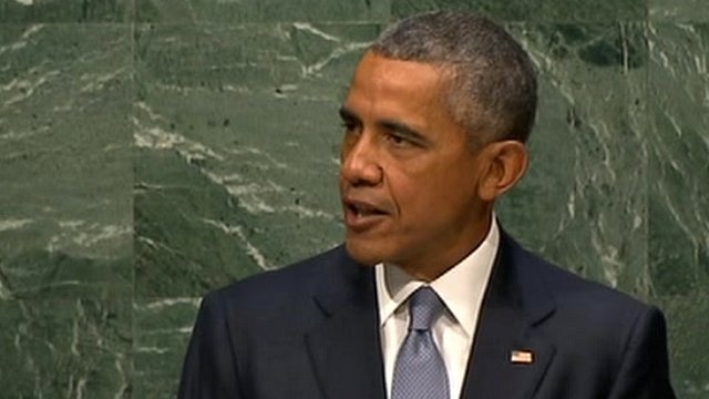 Obama tells UN: Syria's Assad must go - BBC News